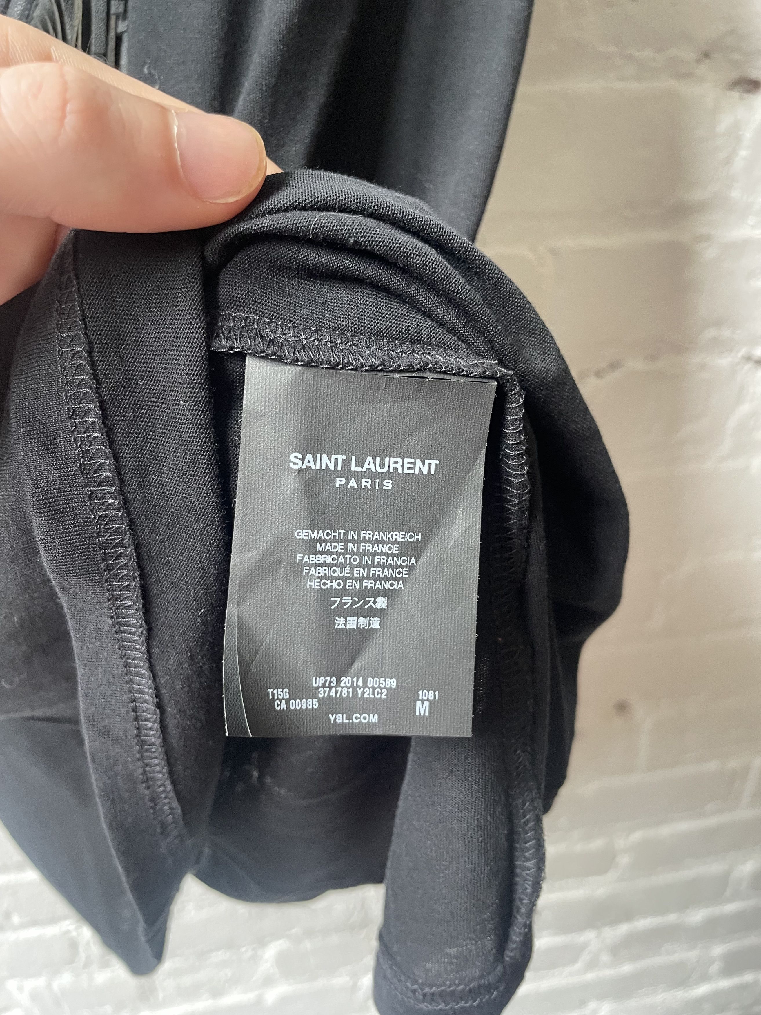 Saint Laurent Paris SLP SILK LEATHER ROCKSTAR FRINGE SS15 TANK | Grailed