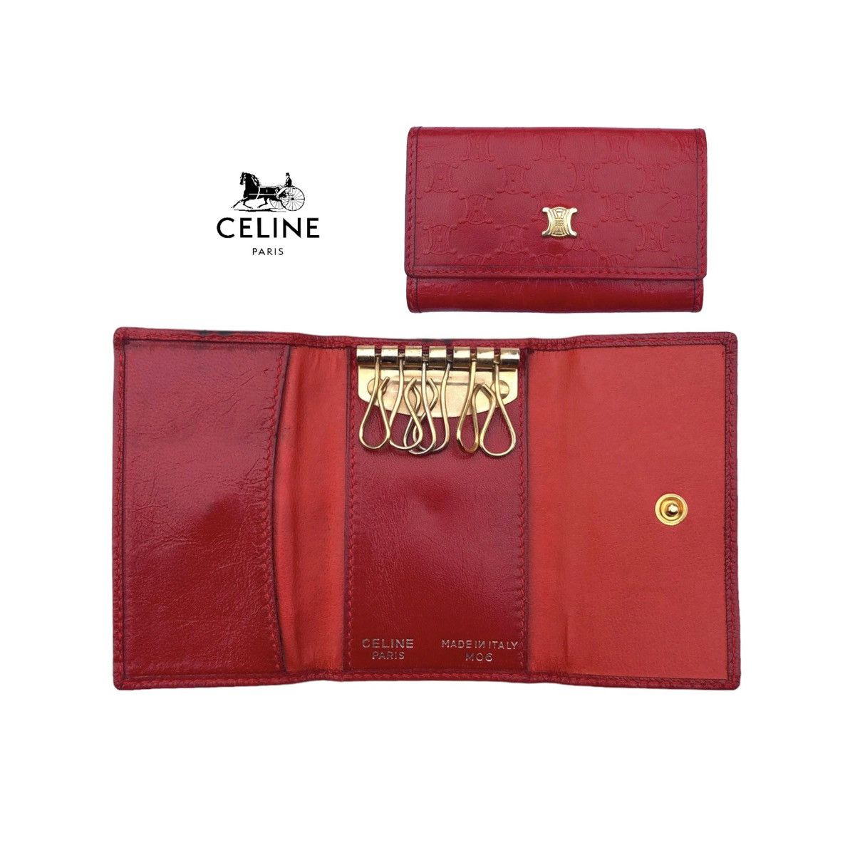 Celine Celine Paris Leather Key Holder | Grailed