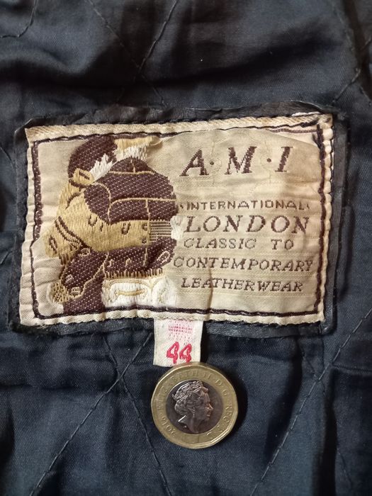 Vintage VINTAGE 80's AMI LONDON LEATHER MOTORCYCLE JACKET | Grailed