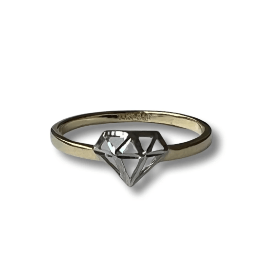 Handmade 14k solid Gold Open Gem Ring | Gem Ring | Valentine Ring ...