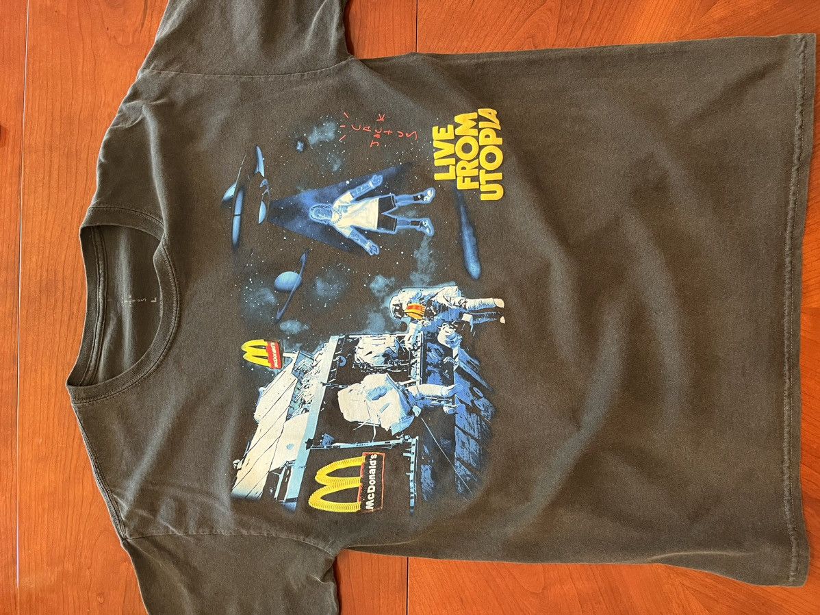 Travis Scott Travis Scott x McD || Gray Live From Utopia Puff Print ...
