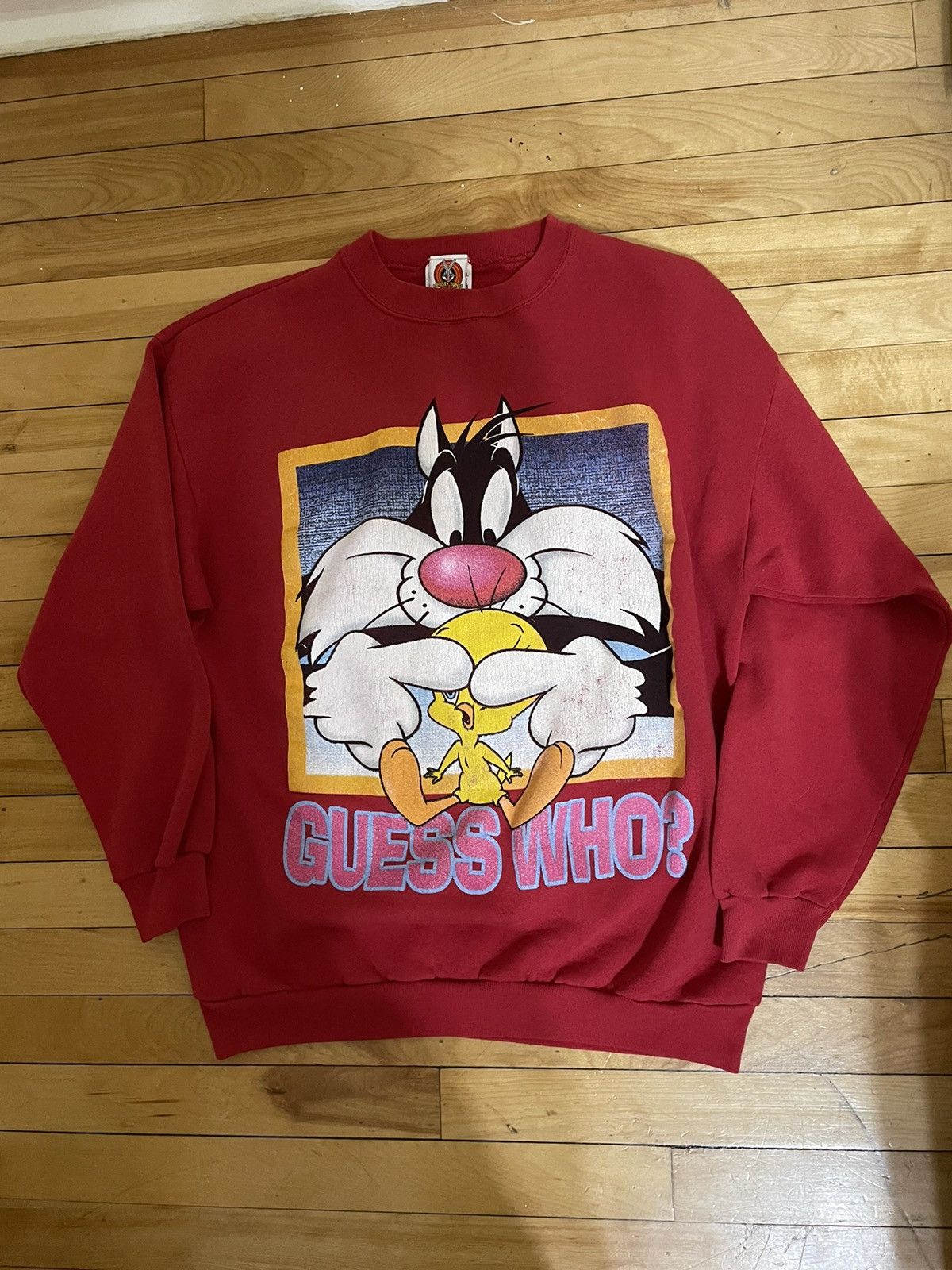 Vintage Vintage 1998 90s Looney Tunes SylvesterXTweety “Guess Who” L ...