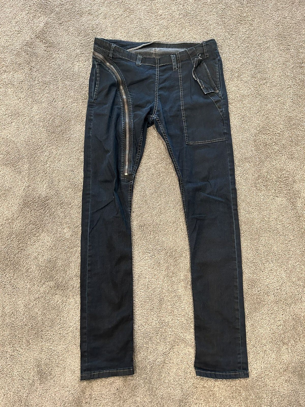 Rick Owens × Rick Owens Drkshdw Rick Owens Blue Selvedge Aircut Denim | Grailed