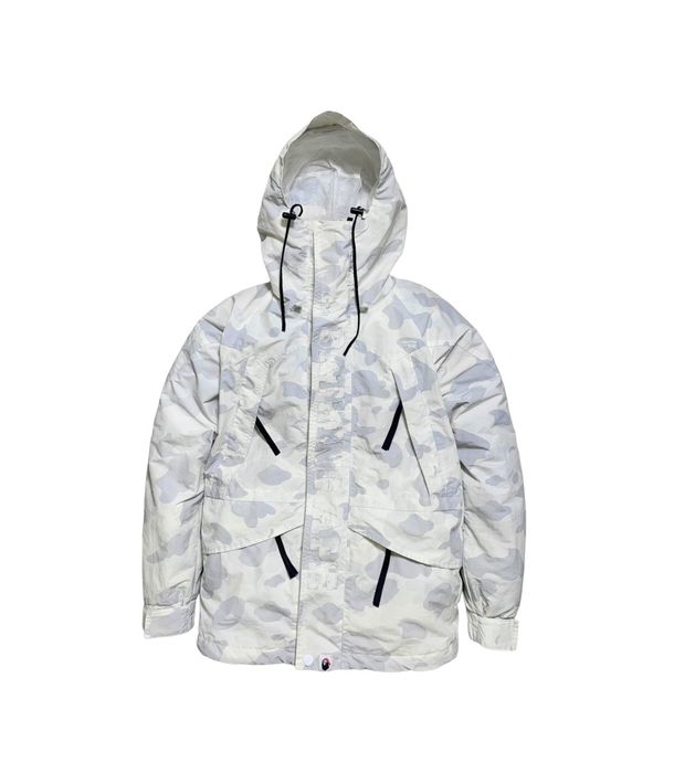 Bape Bape Pirates Windbreaker Snow Jacket White Camo | Grailed