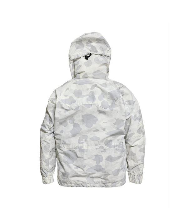 Bape Bape Pirates Windbreaker Snow Jacket White Camo | Grailed