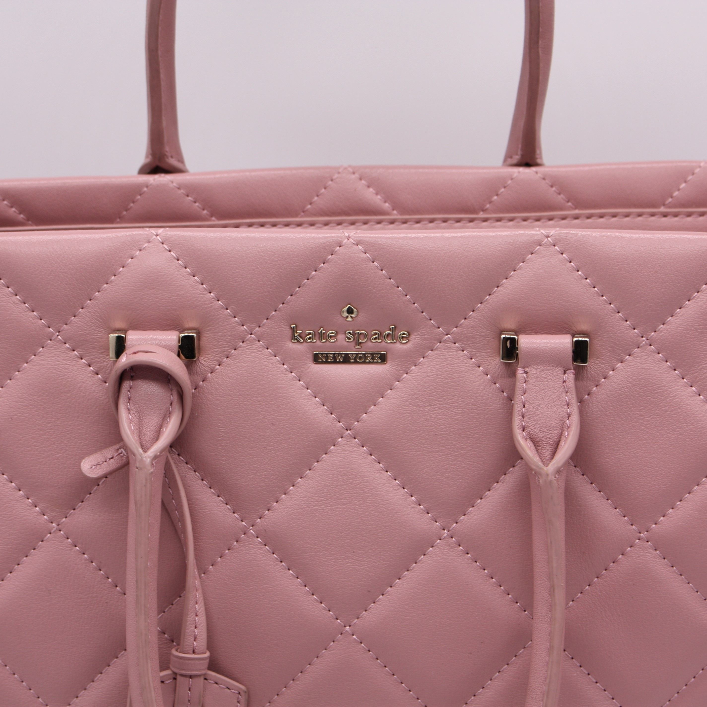 Kate Spade Emerson Place Hayden Quilted Tote Bag Pink Purse MSRP $525 ...