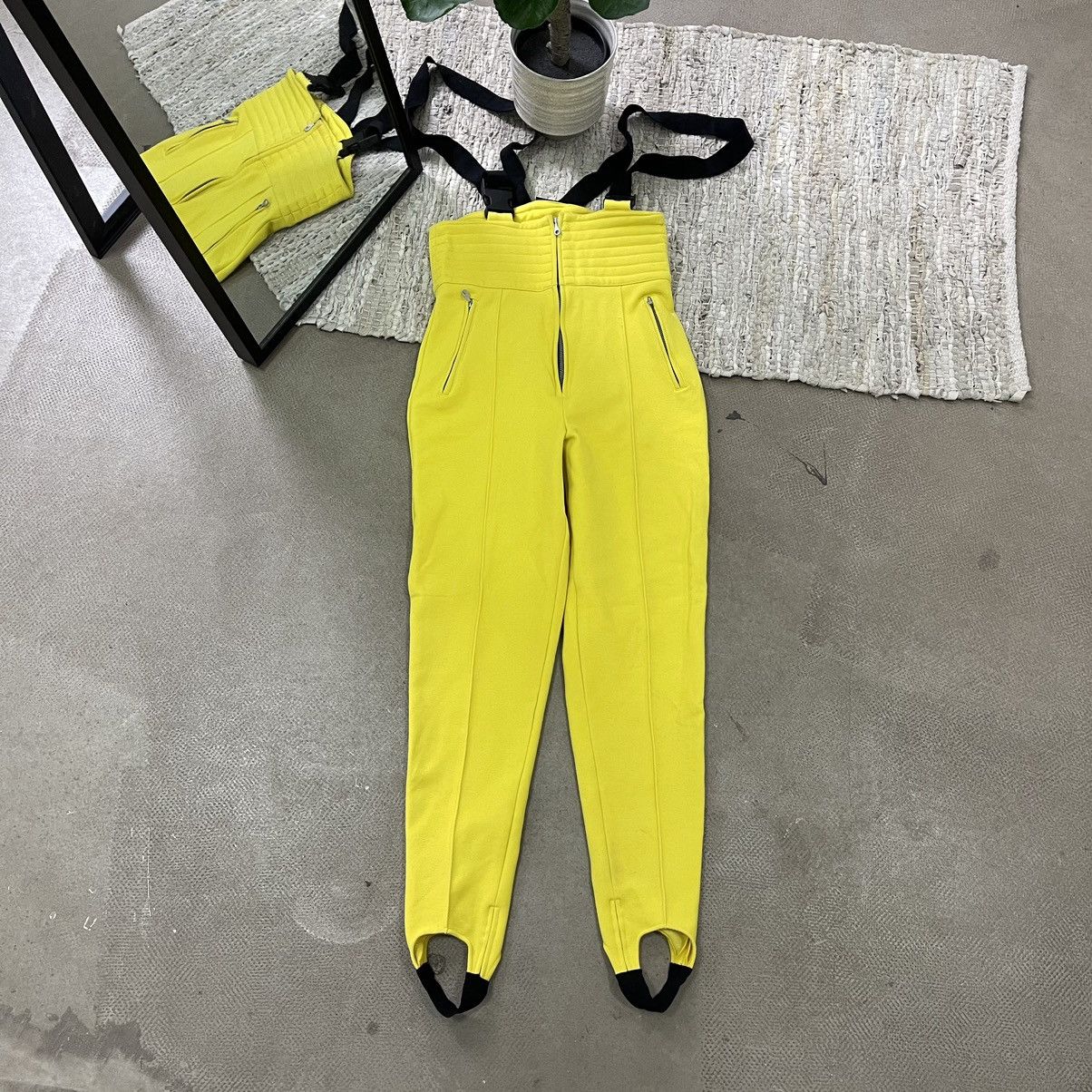 Ski × Versace × Vintage Vintage Versace Ski Pants With Suspenders | Grailed