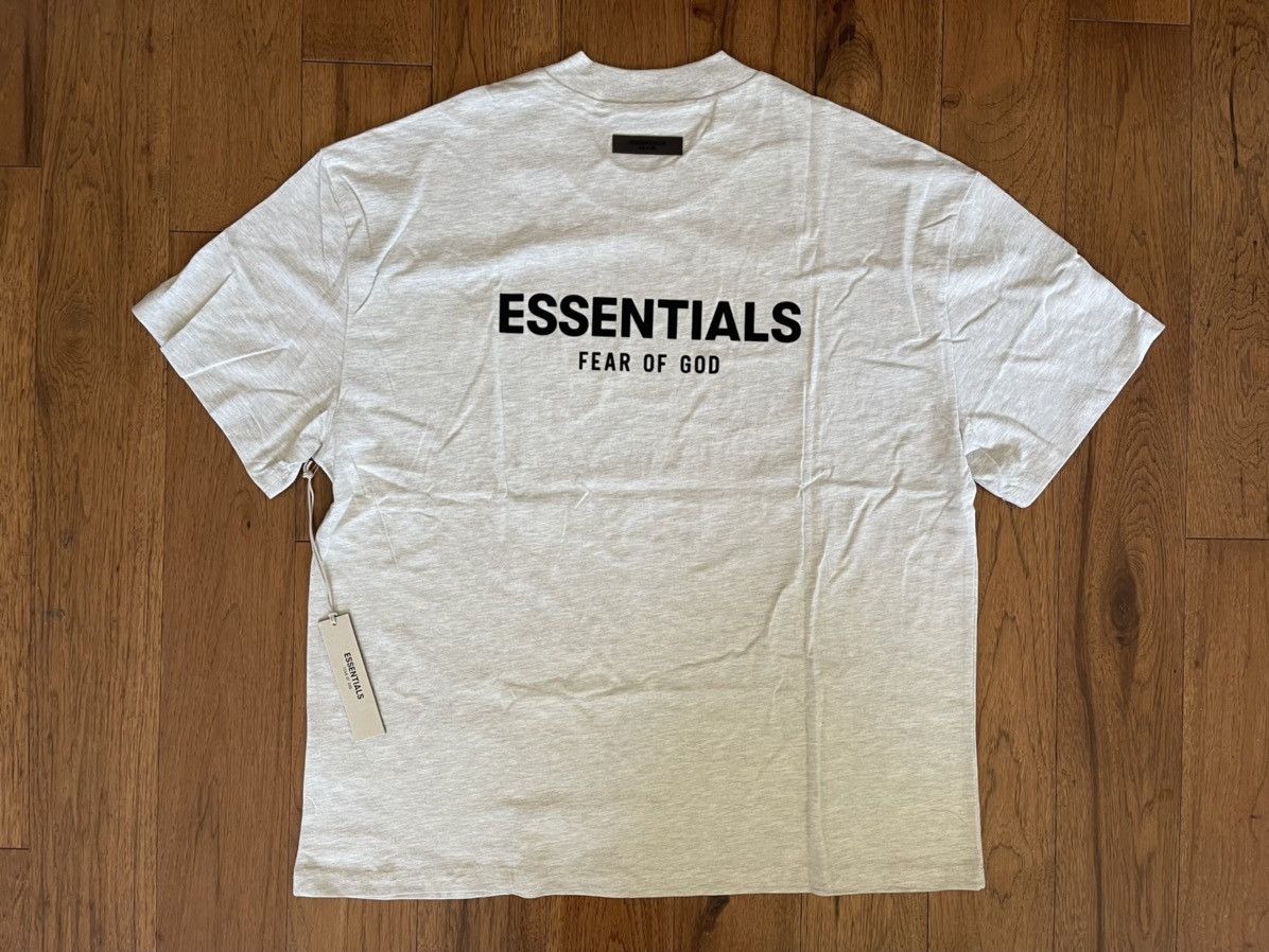 Pacsun FoG - Essentials Fear Of God Light Oatmeal T-Shirt Sz (M) | Grailed