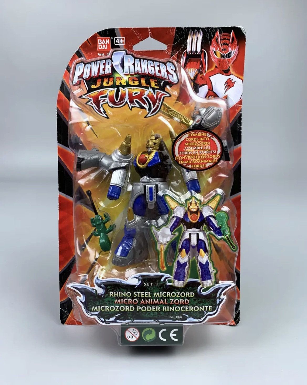 Vintage Power Rangers Jungle Fury Rhino Steal Microzord 2008 Toy | Grailed