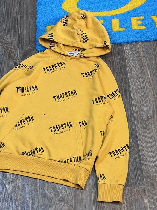 Vintage Trapstar monogram yellow hoodie | Grailed