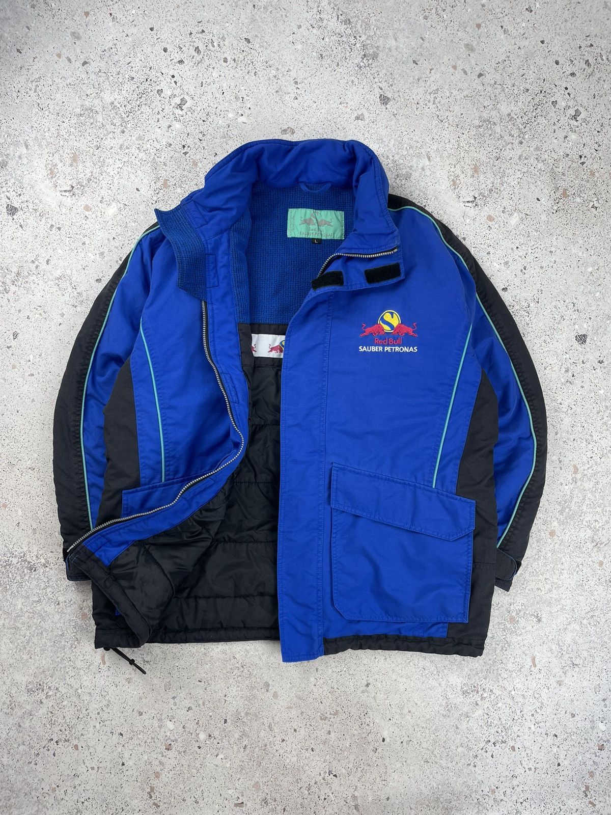 Vintage 90’s Vintage Red Bull Sauber Petronas Racing Jacket Ferrari ...