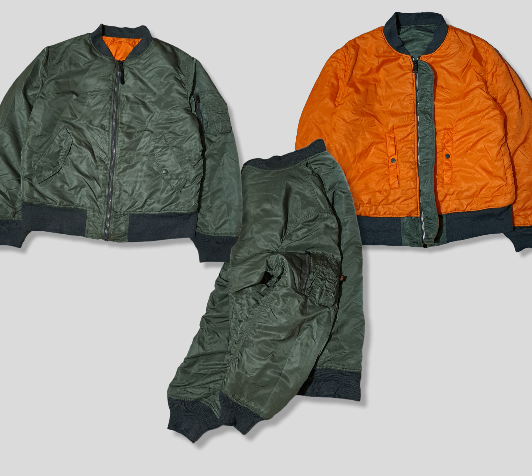 Alpha Industries × Ma 1 × Military Alpha Industries MA-1 Bomber Jacket ...