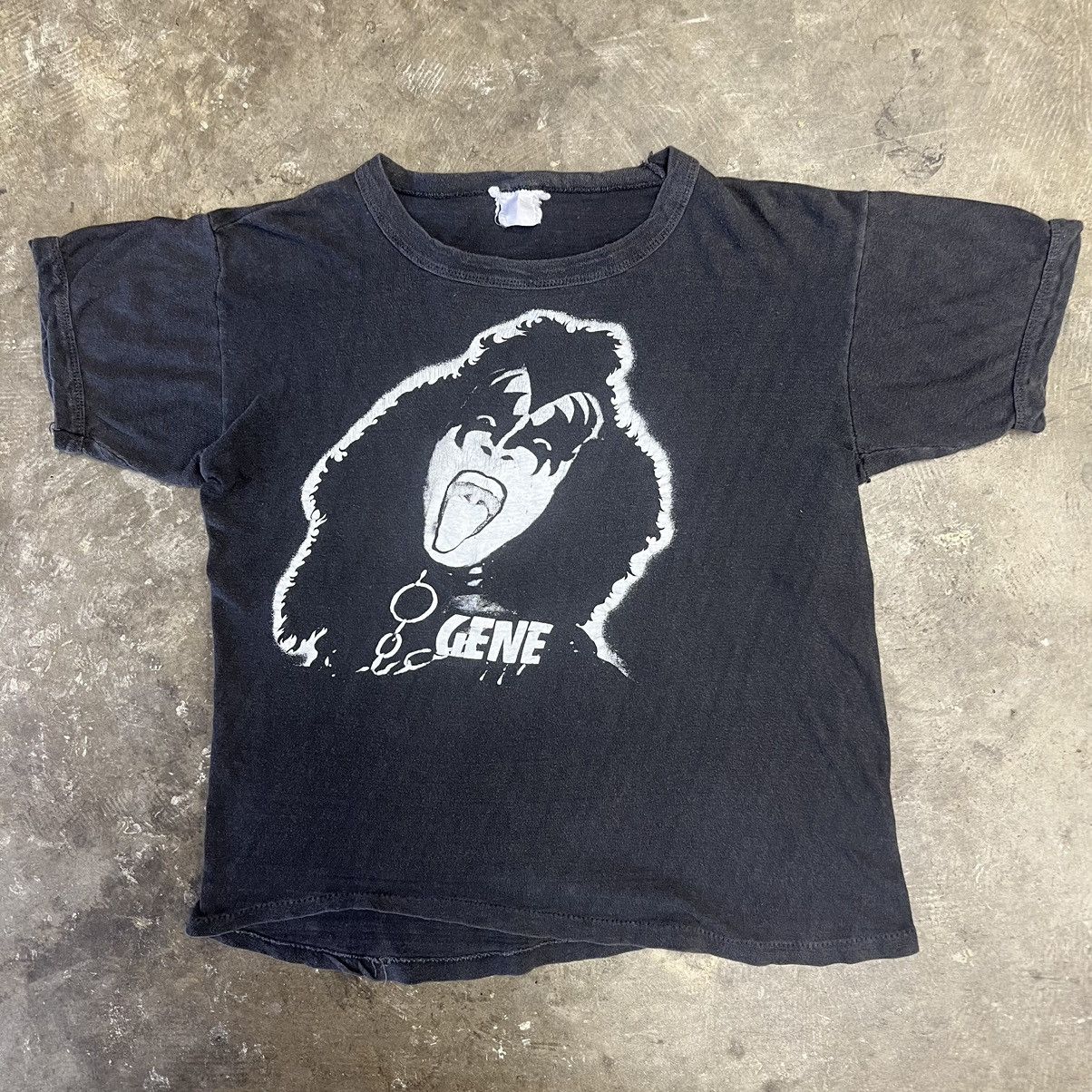 Vintage Vintage 70s Kiss Gene Simmons Portrait Band T Shirt ERD CDG ...