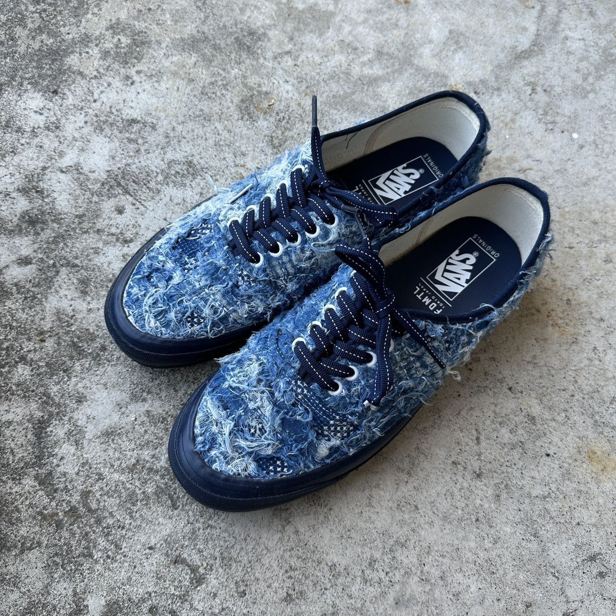 Vans Vans authentic Boro Sashiko patchwork crash Ends Repairs | Grailed