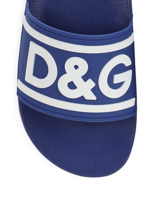 Dolce & Gabbana Portofino Drip Pool Slide Sandals | Grailed