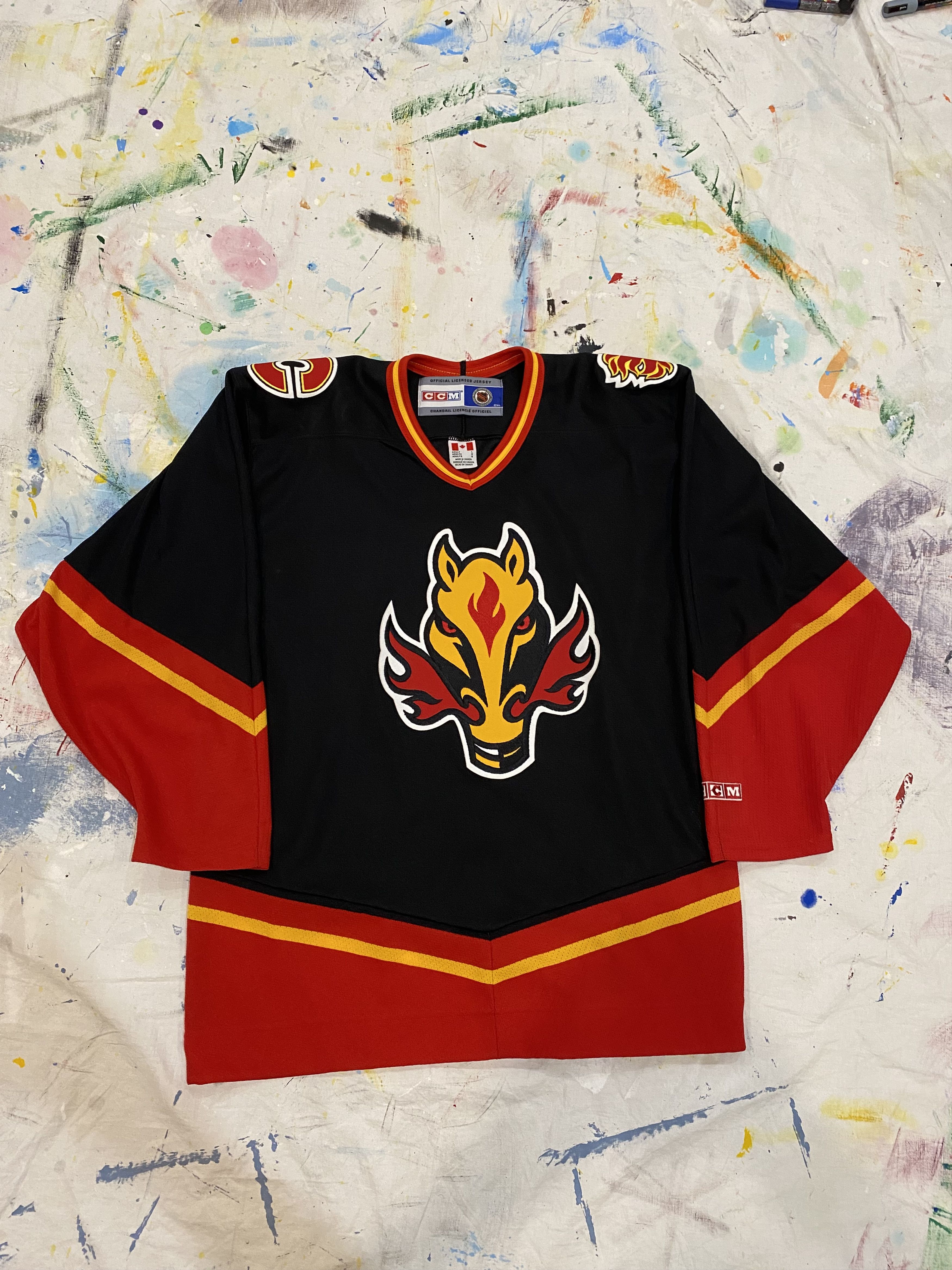 Ccm "Blasty" Calgary Flames 1999 Third Jersey | Grailed