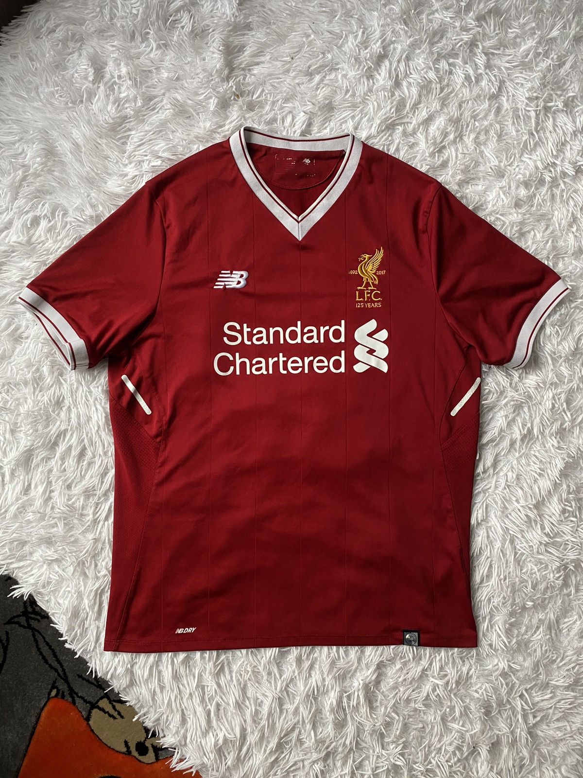 New Balance LIVERPOOL FC 2017 2018 home 125 yrs jersey shirt new ...