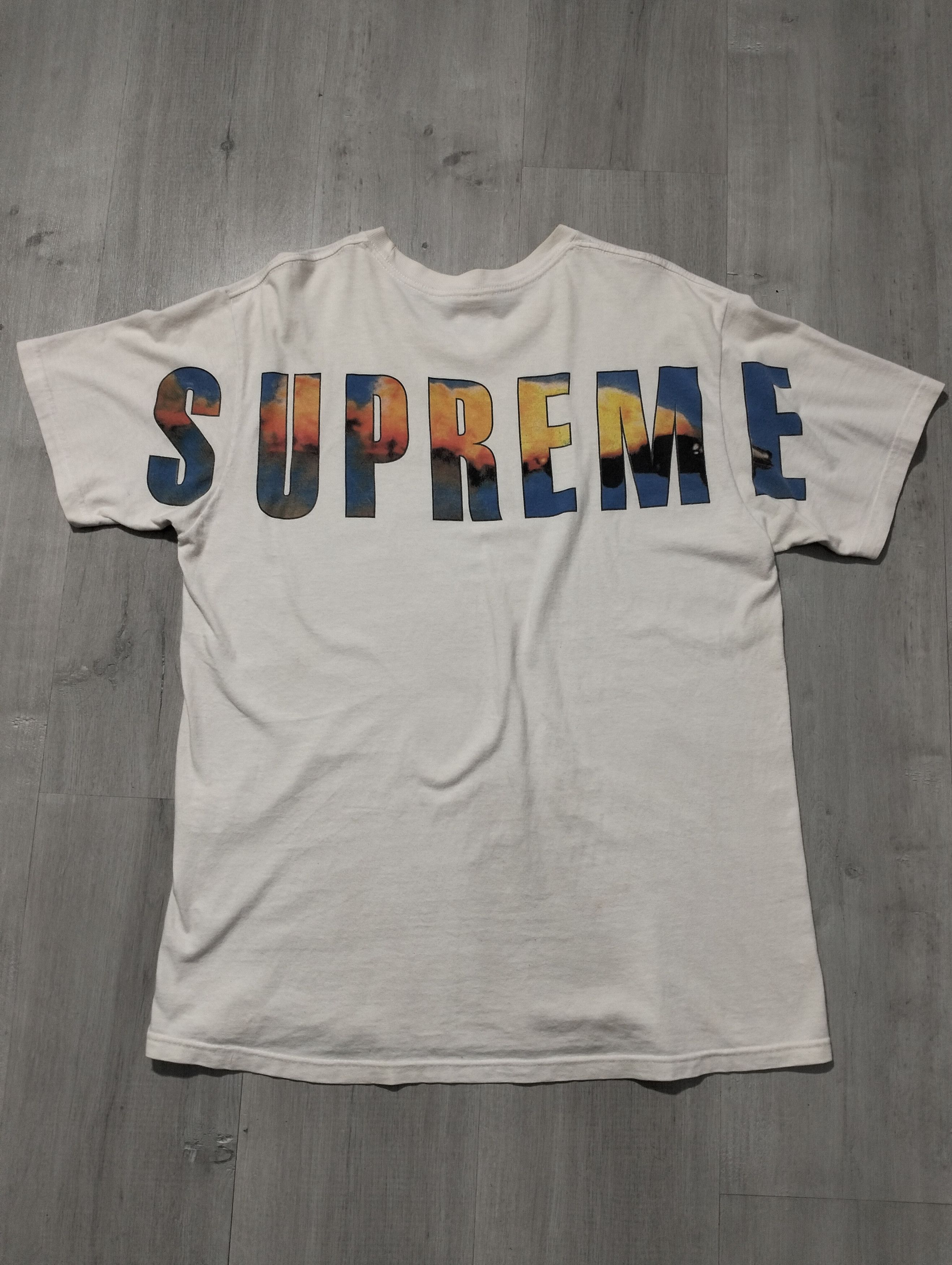 Supreme Supreme Big Spellout with Sky Galaxy Art | Grailed