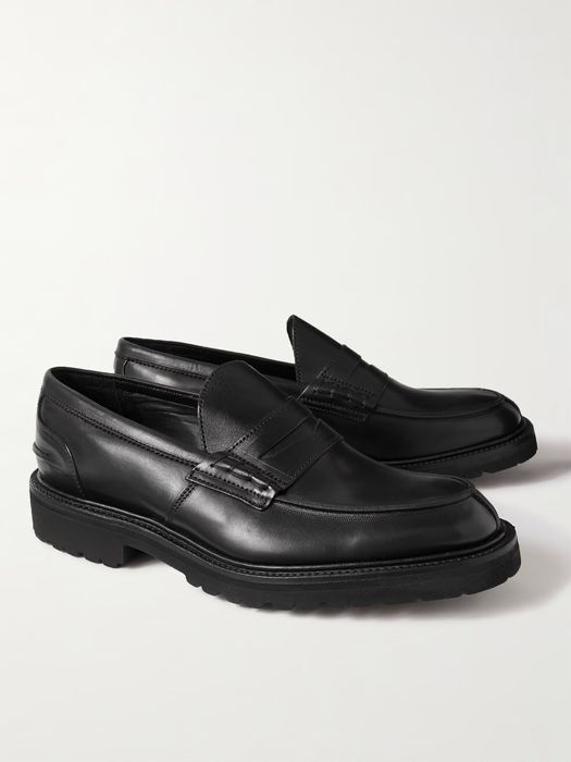 Trickers Tricker's James Penny Loafer Shoe - Black Olivvia Leather ...