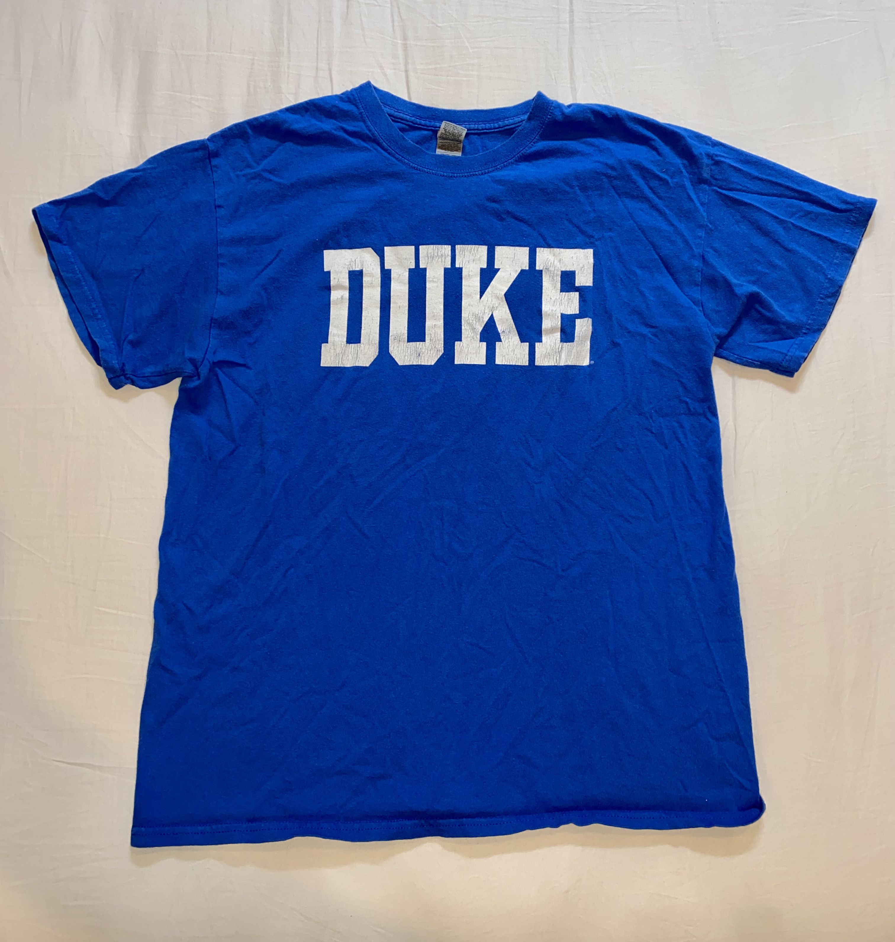 Gildan Vintage Duke Block Letter T-Shirt Tee | Grailed