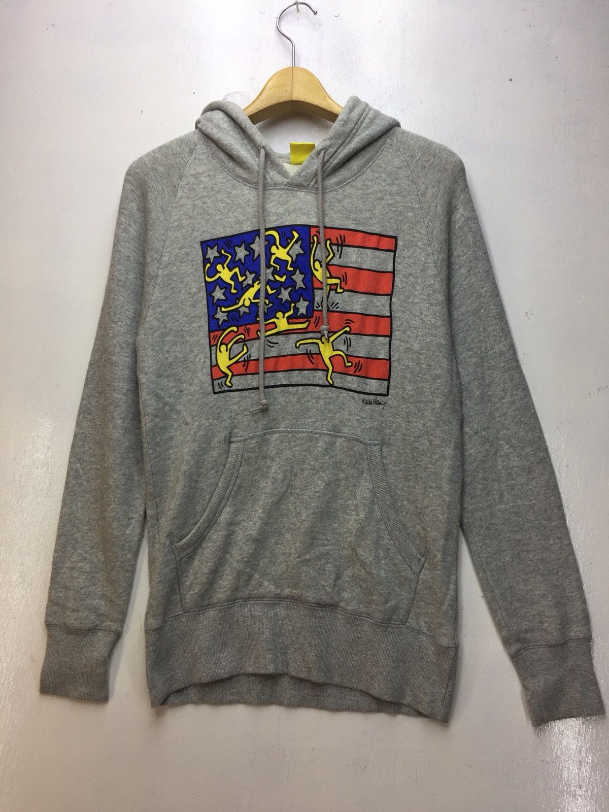 Keith Haring × Uniqlo Keith Haring X Uniqlo American Flag Design Hoodie ...