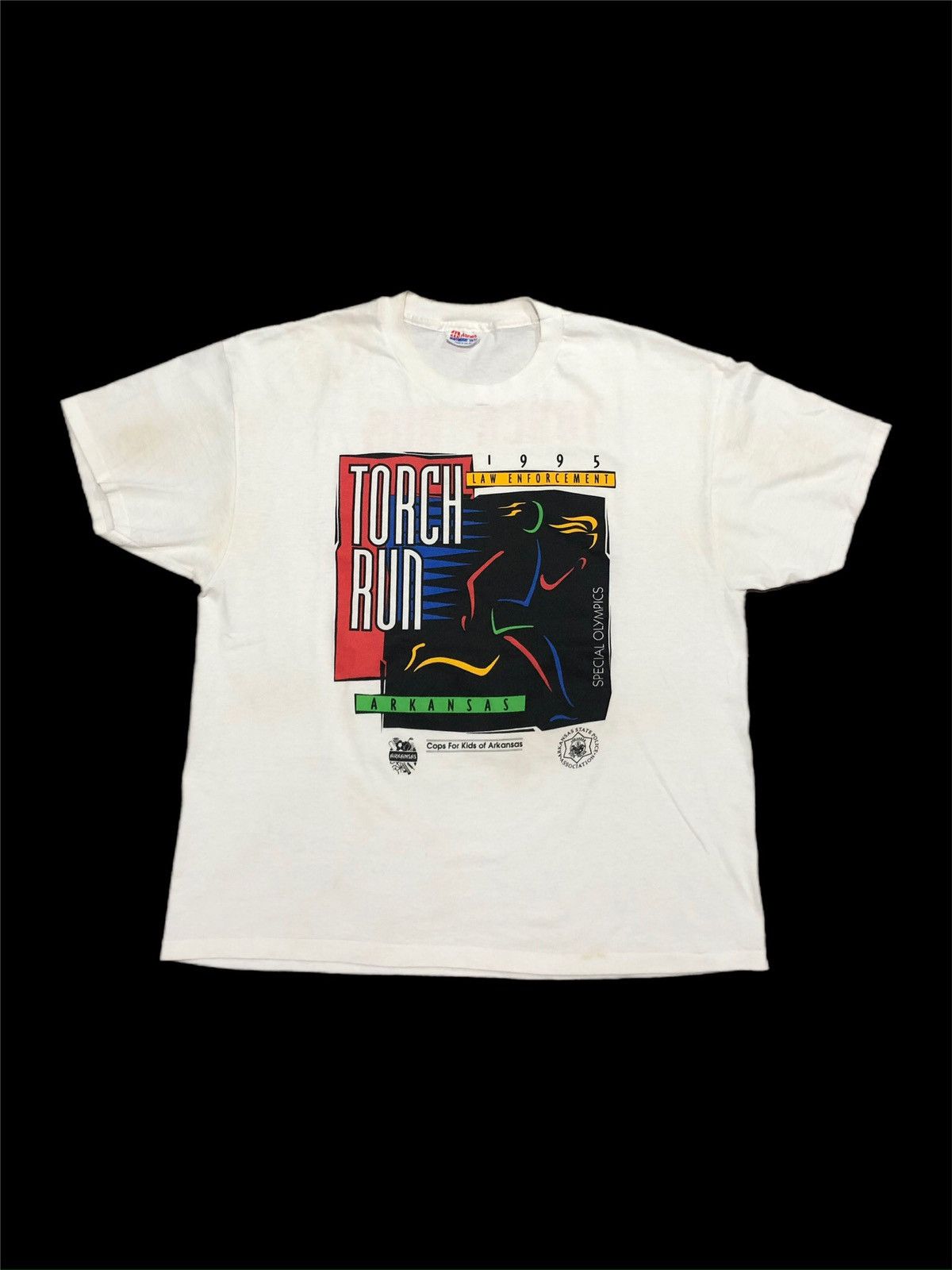 Vintage 1995 Torch Run Marathon Tee | Grailed