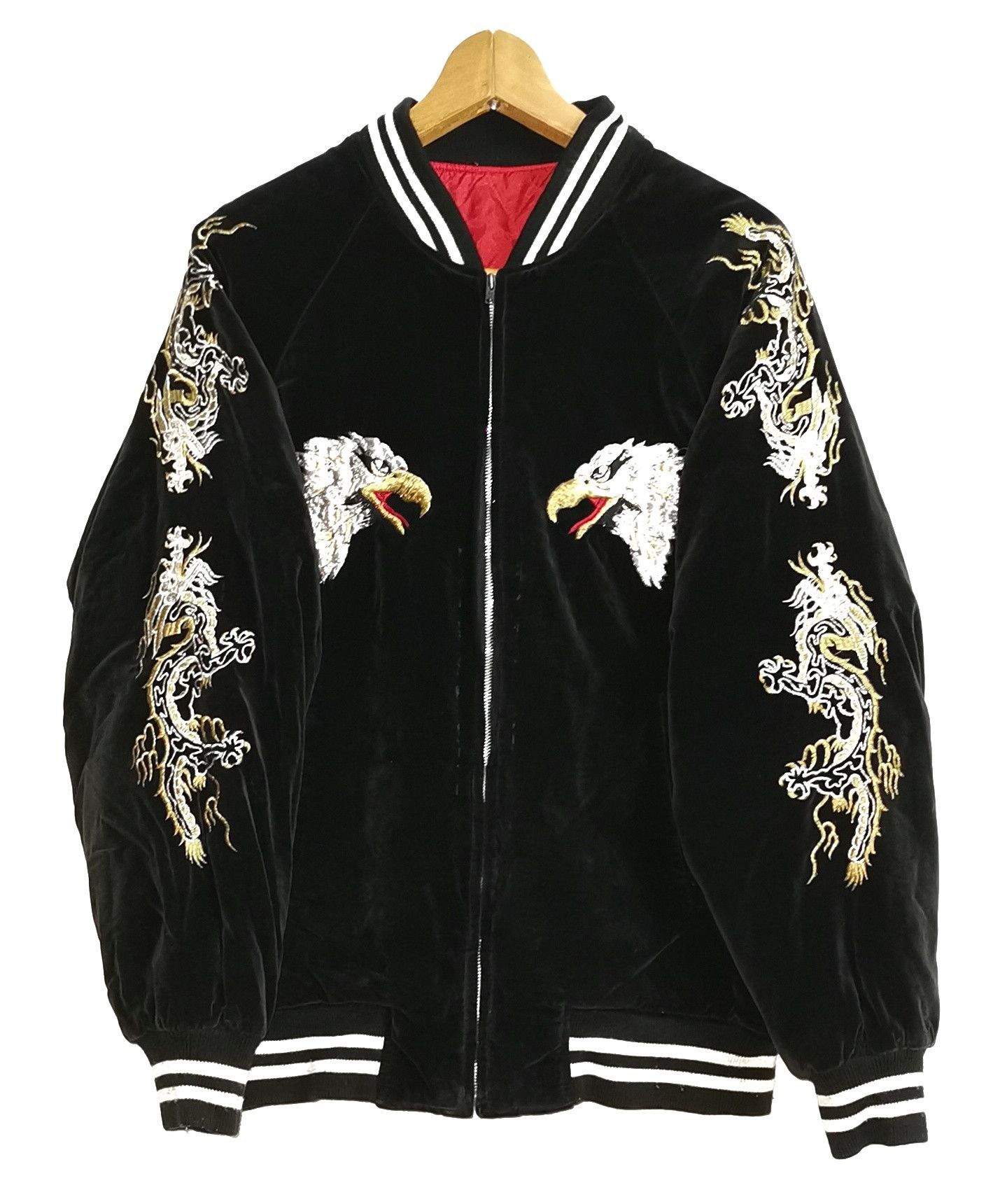 Bomber Jacket Sukajan Japan Yokosuka Embroidery Velvet Jacket | Grailed