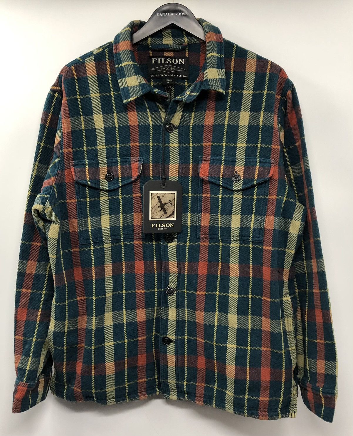 Filson Filson Deer Island Green Blue Jacket Medium | Grailed