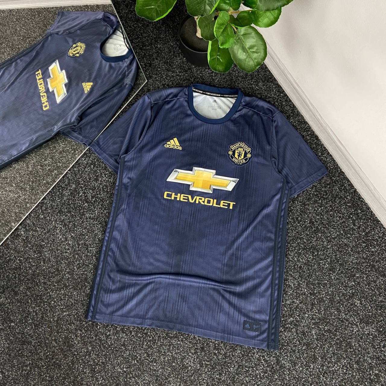 Adidas MANCHESTER UNITED ADIDAS CHEVROLET SOCCER JERSEY BLOCKCORE | Grailed