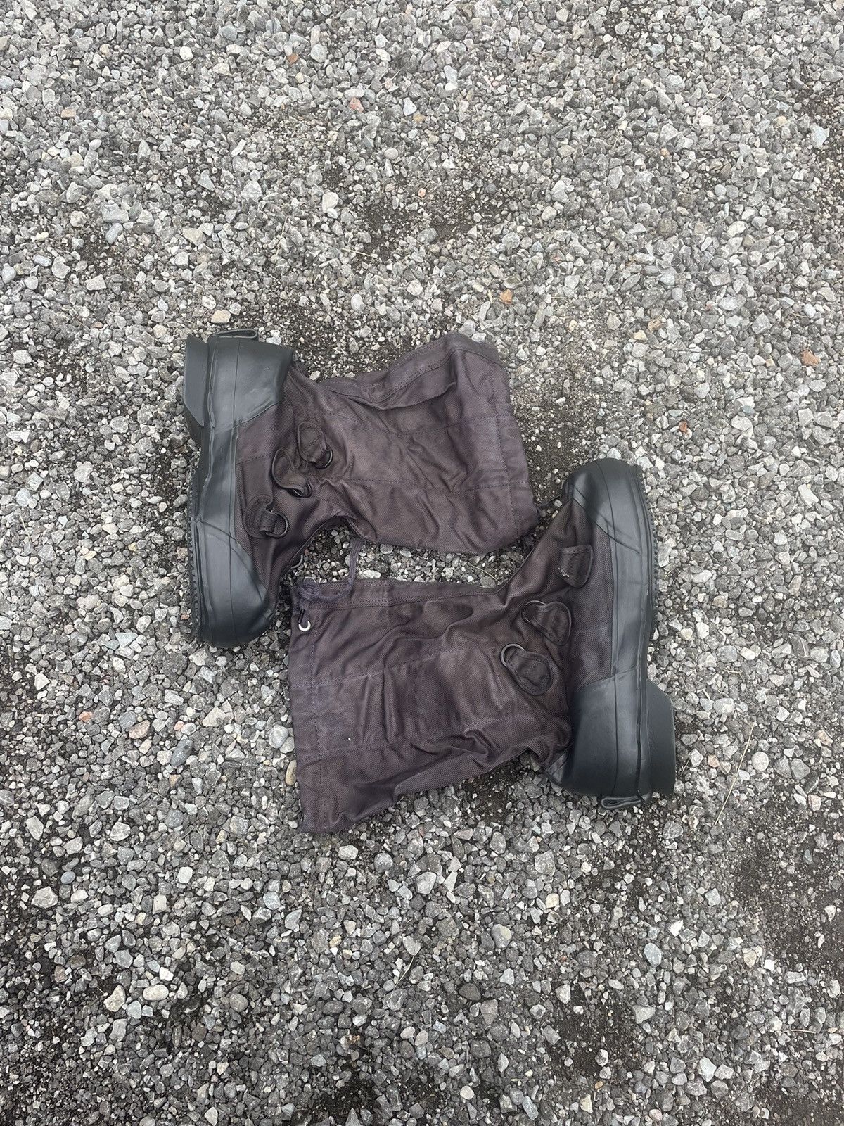 Military × Streetwear × Vintage 1990s Trashed Over-dyed Muk Boots | Grailed