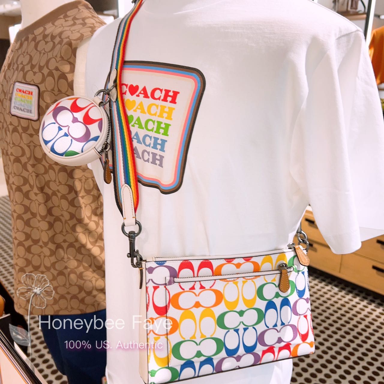 Coach Holden Crossbody In Rainbow Signature Canvas CJ673 | Grailed