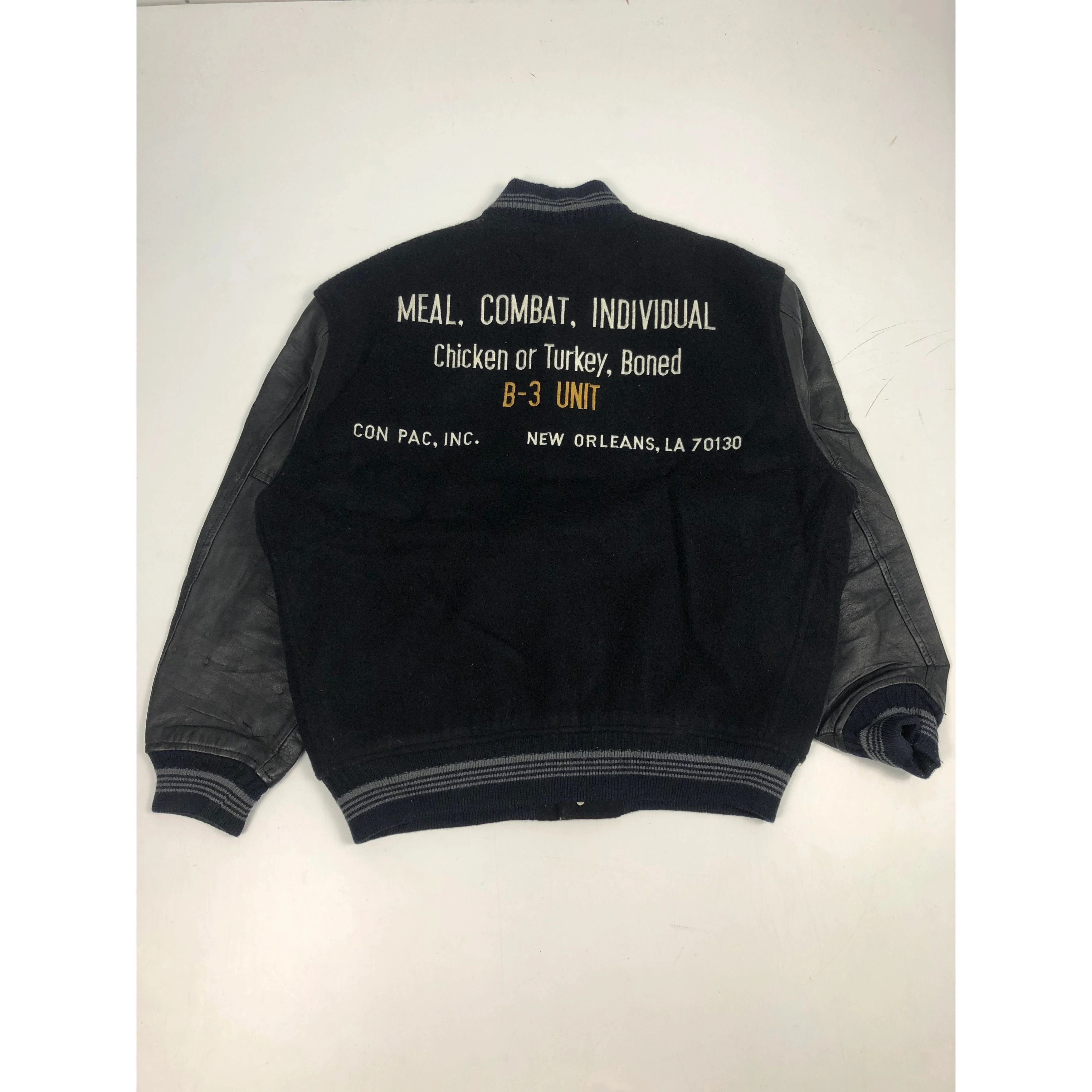 Military × Varsity Jacket × Vintage Vintage 90s Military B-3 Unit ...