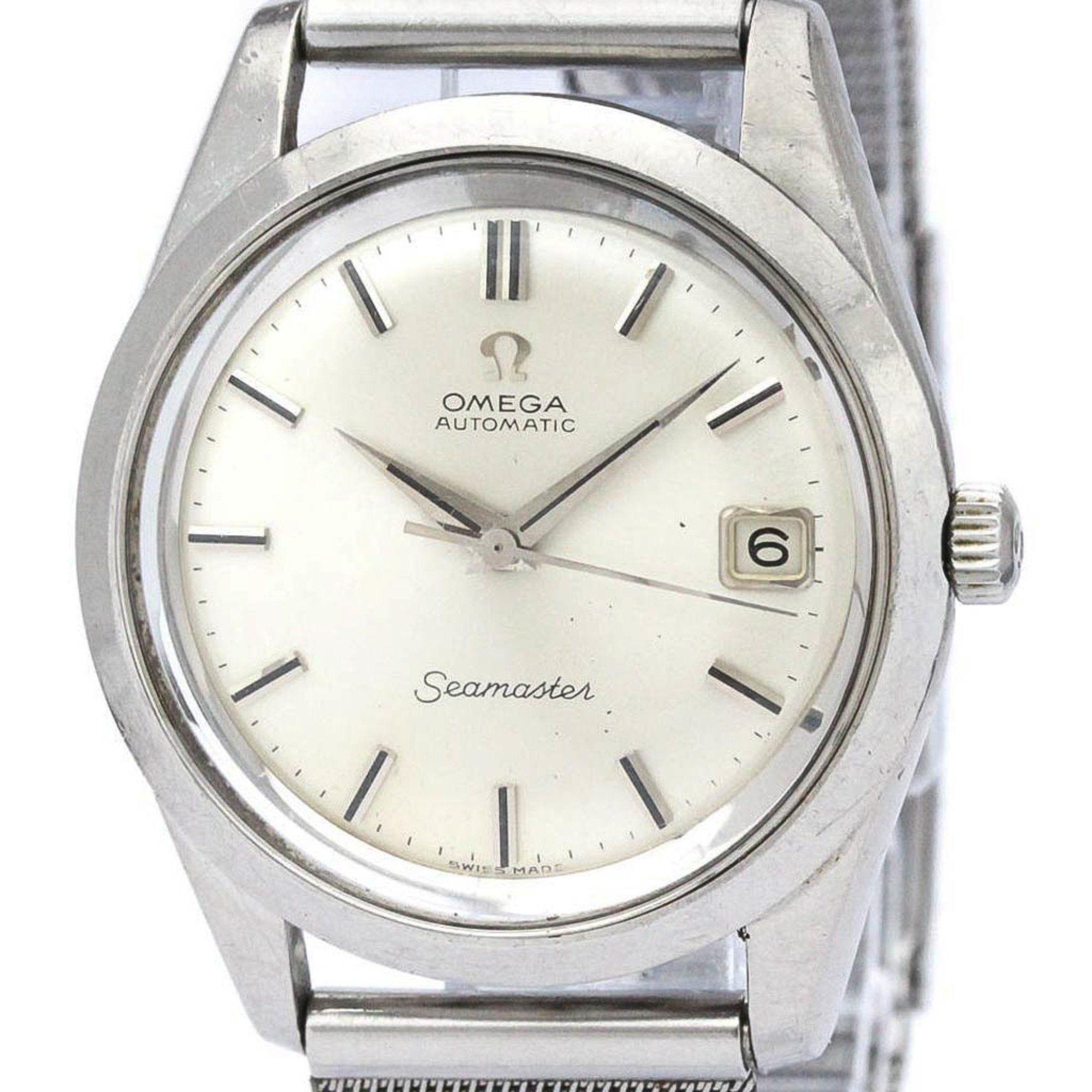 Omega Vintage OMEGA Seamaster Cal 565 Stainless Steel Mens Watch 166. ...