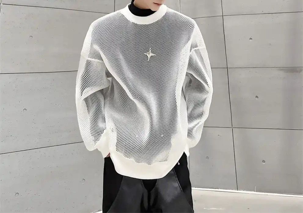 Vintage Vintage Streetwear Star Transparent Pullover | Grailed