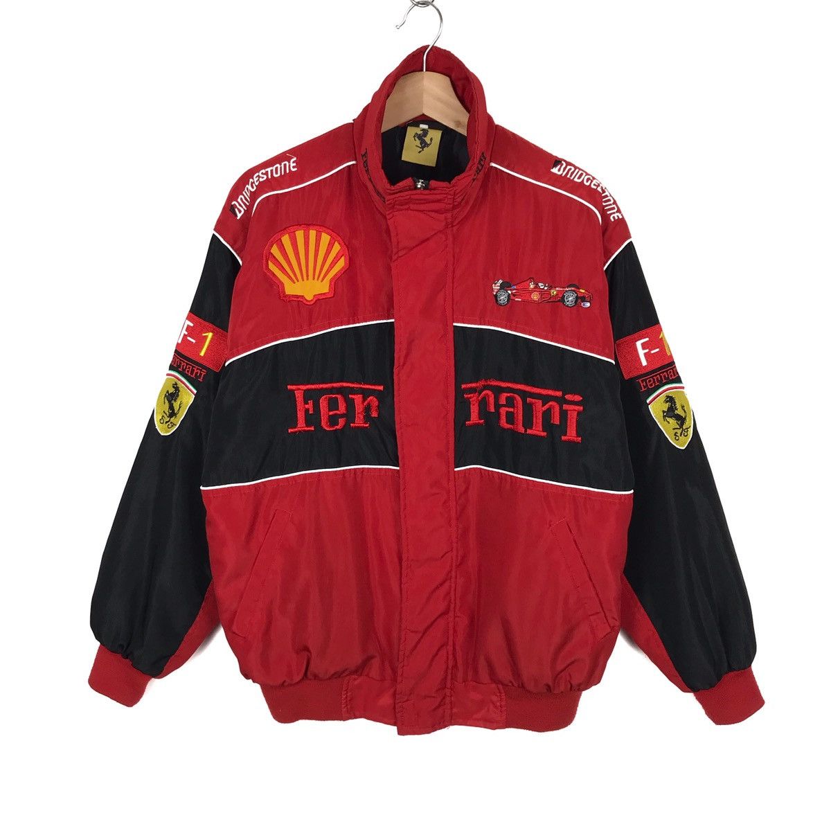Vintage Vintage 90’s Ferrari Michael Schumacher Embroidered Jacket ...