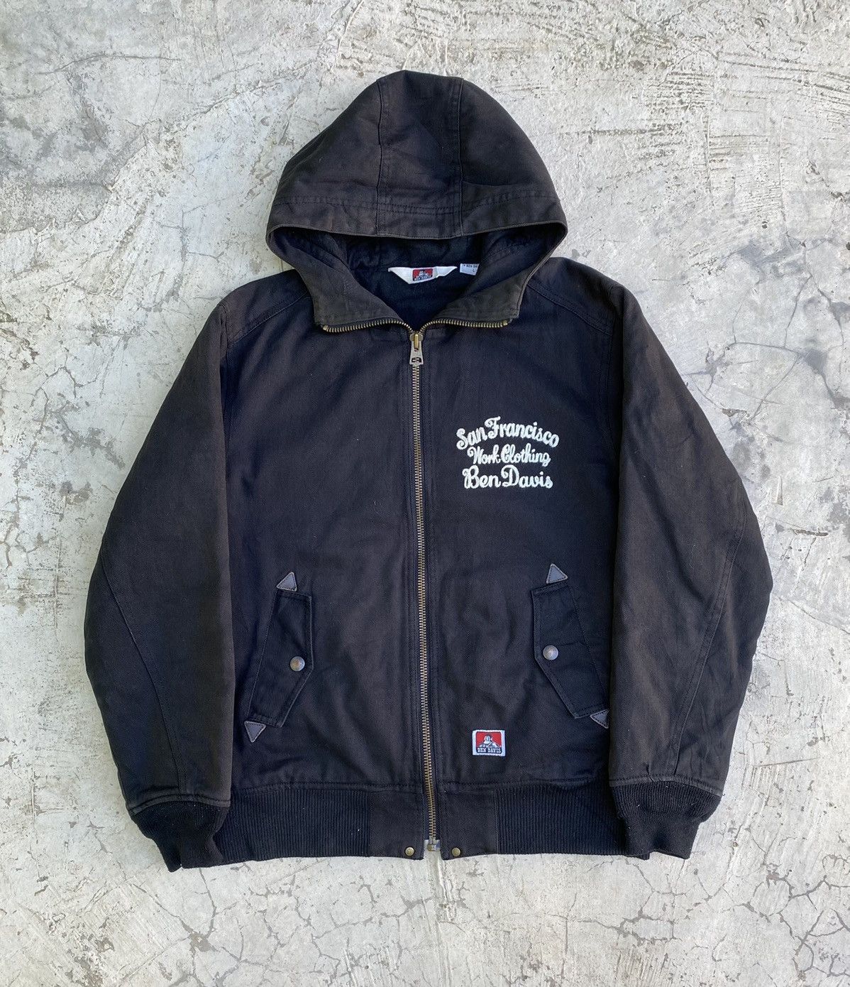 Ben Davis × Streetwear Ben Devis Jacket With Hoodie Embroidery | Grailed