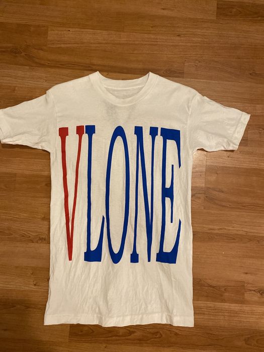 Cool Review About White And Red Vlone Shirt