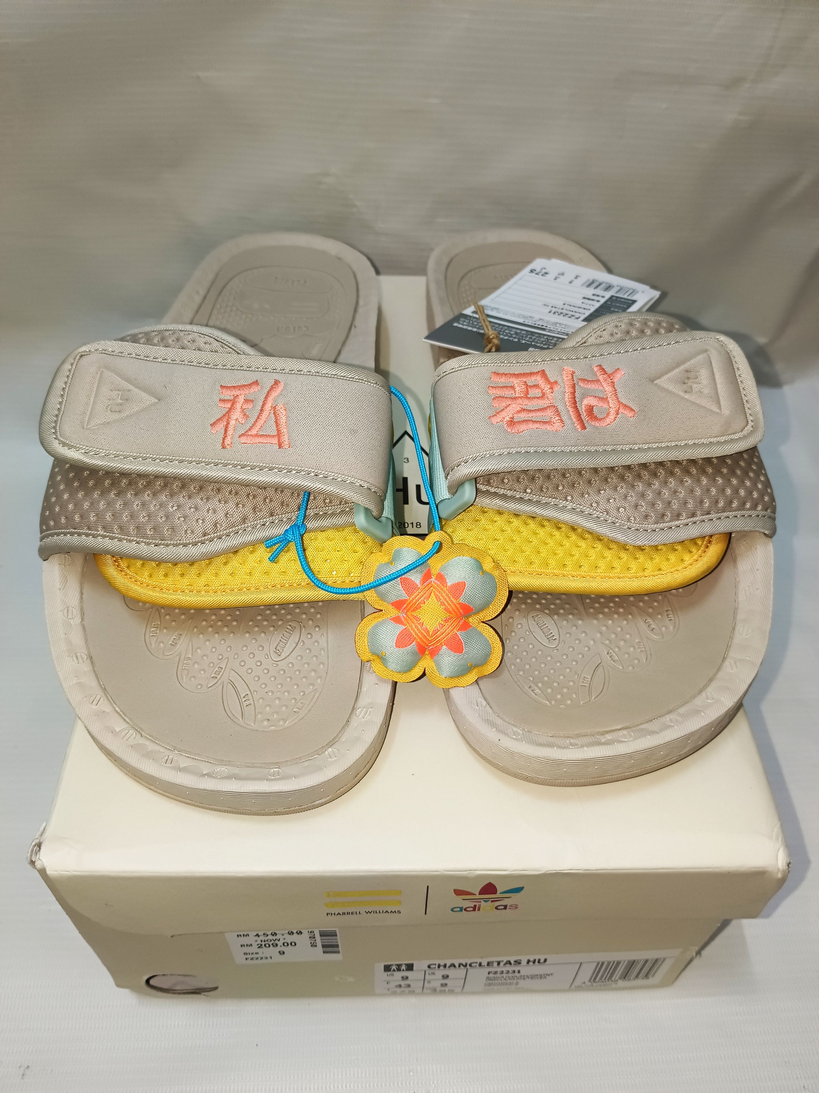 Adidas × Nigo × Pharrell RARE ADIDAS X CHANCLETAS HU SLIDES 30TH ...