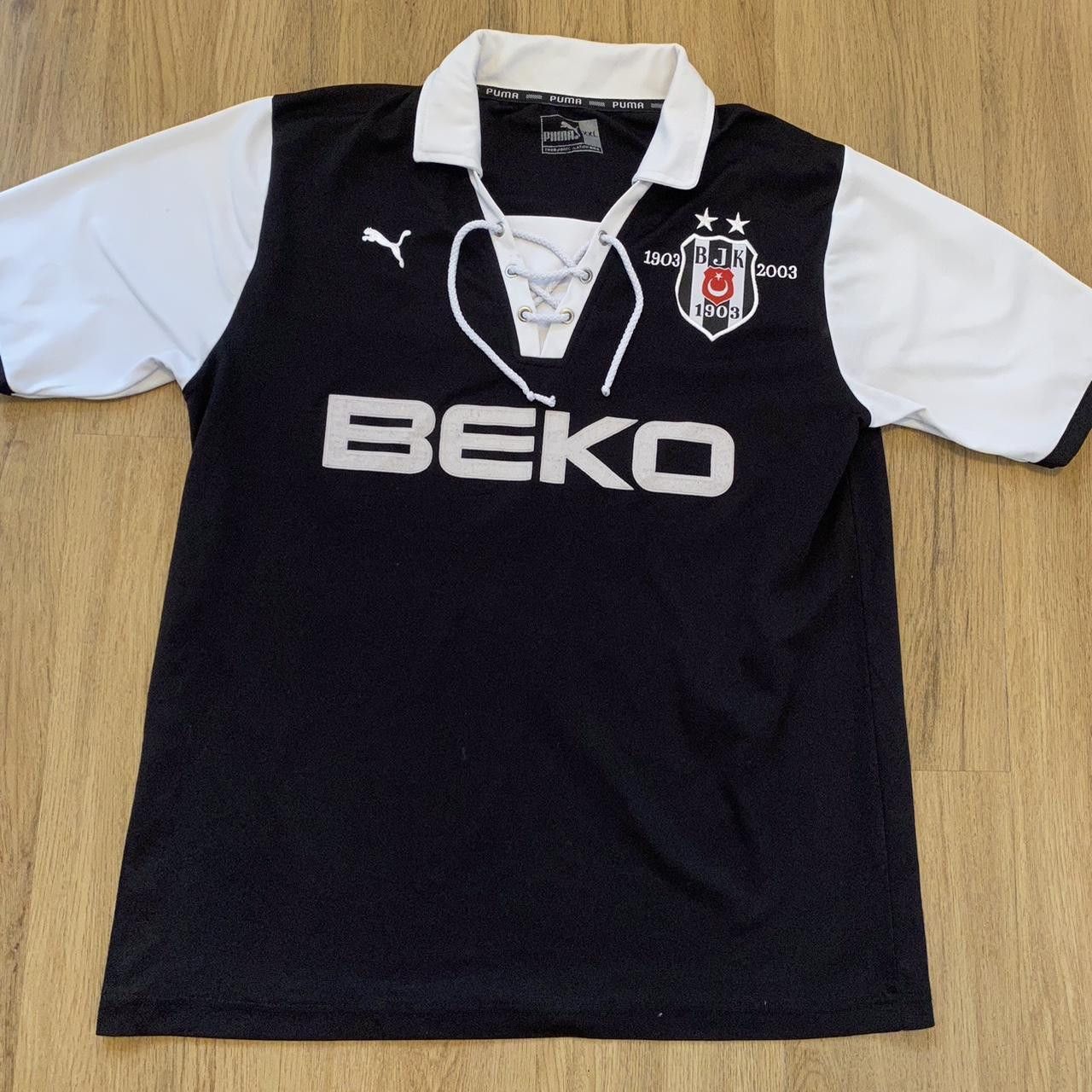 Puma 2003-04 BJK Beskitas Home 100 years Football Shirt Turkey | Grailed