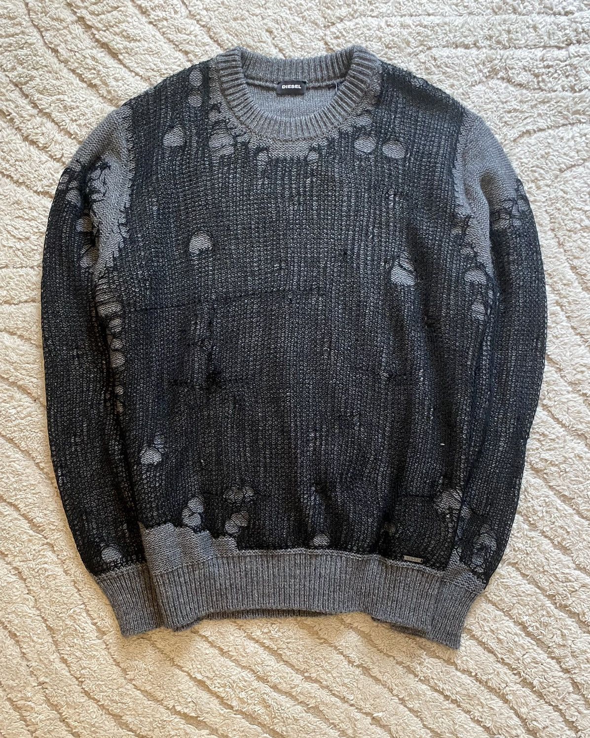 Archival Clothing × Diesel × Yohji Yamamoto Diesel Destroyed Spiderweb ...