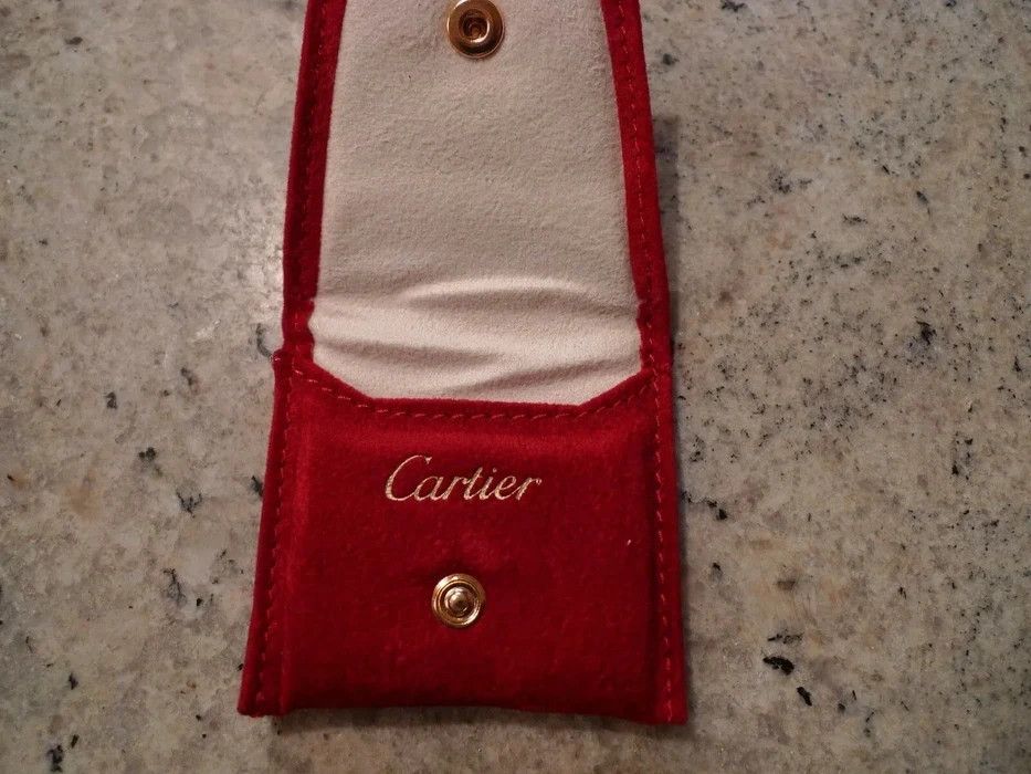 Cartier CARTIER RED CLASSIC STORAGE/POUCH FOR RINGS | Grailed