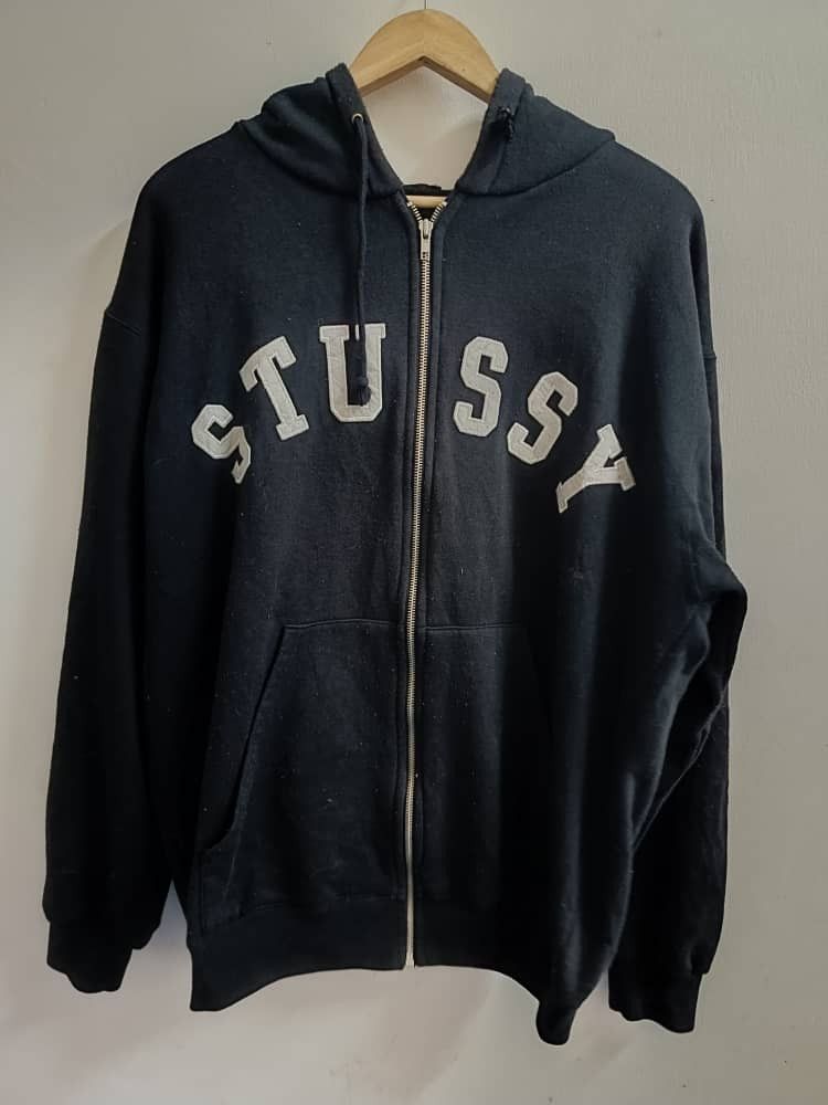 Vintage 🔥🔥Rare Vintage 90s Stussy Big logo Hoodie | Grailed