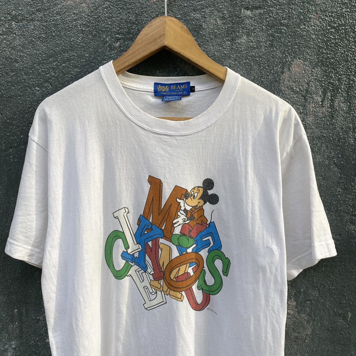 Beams Plus × Disney × Mickey Mouse Beams x Walt Disney Mickey Mouse Tee ...