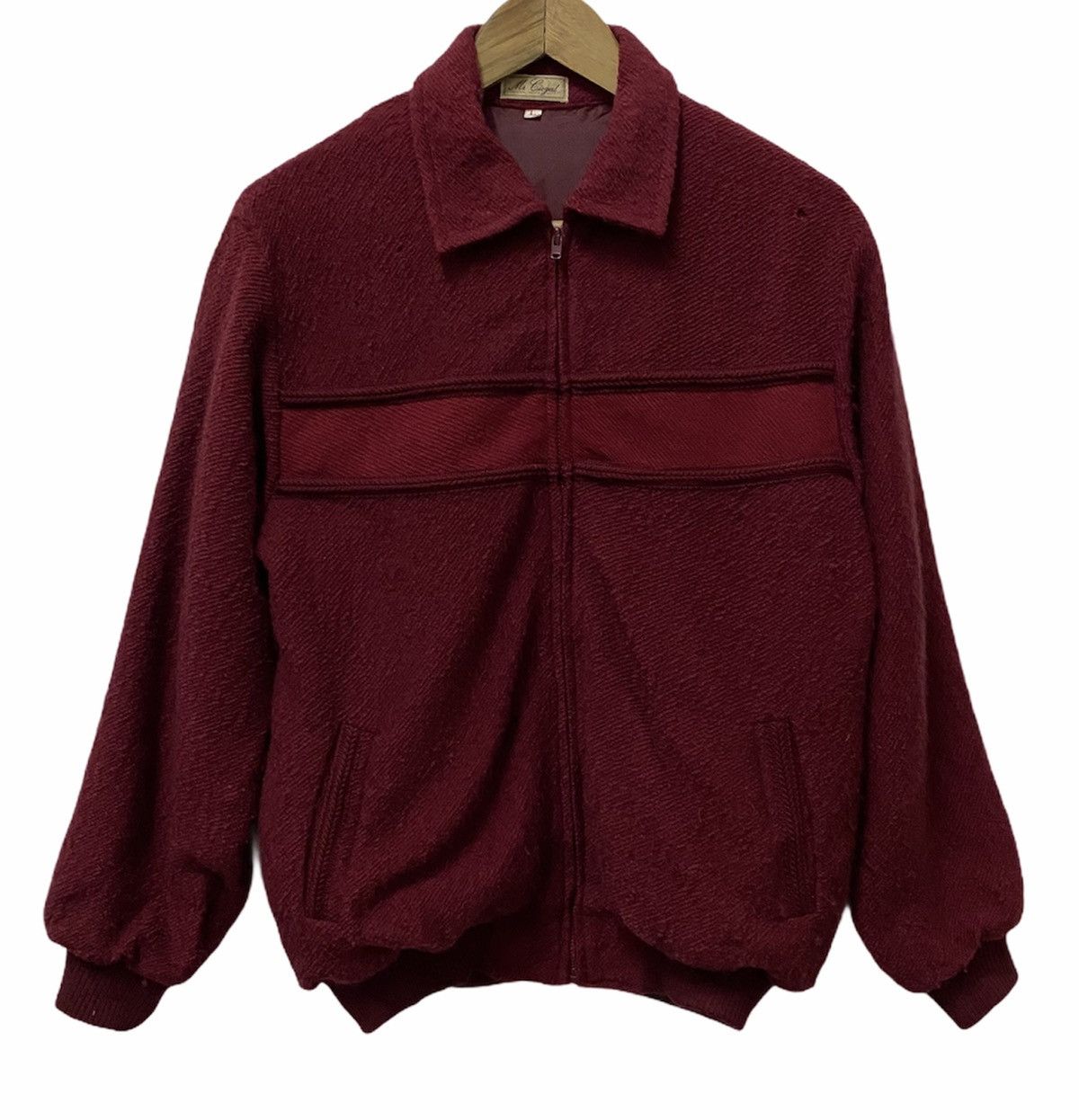 Vintage Vintage Japan Brand Wool Bomber Jacket Kanye West Style | Grailed