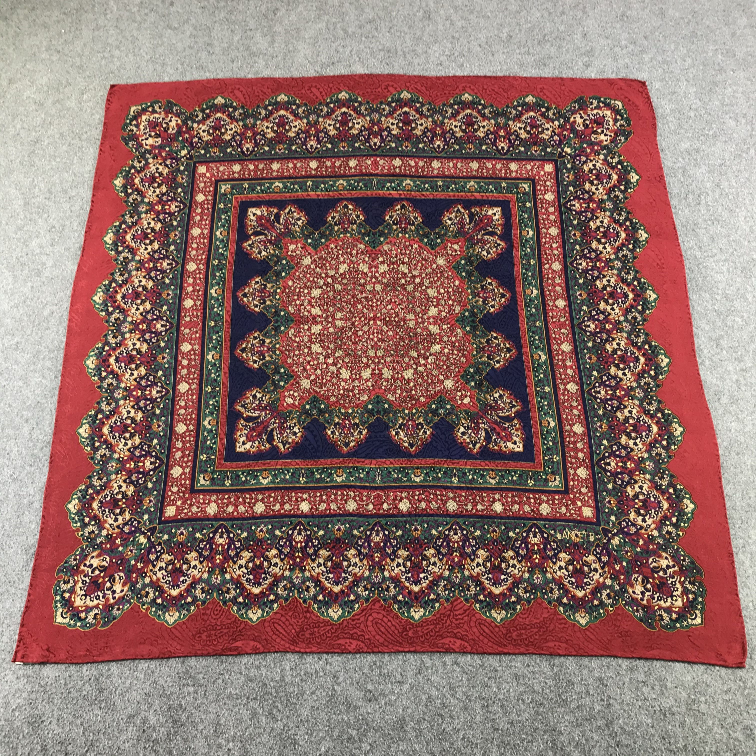Vintage Lancetti Luxury Silk Scarf M33 | Grailed