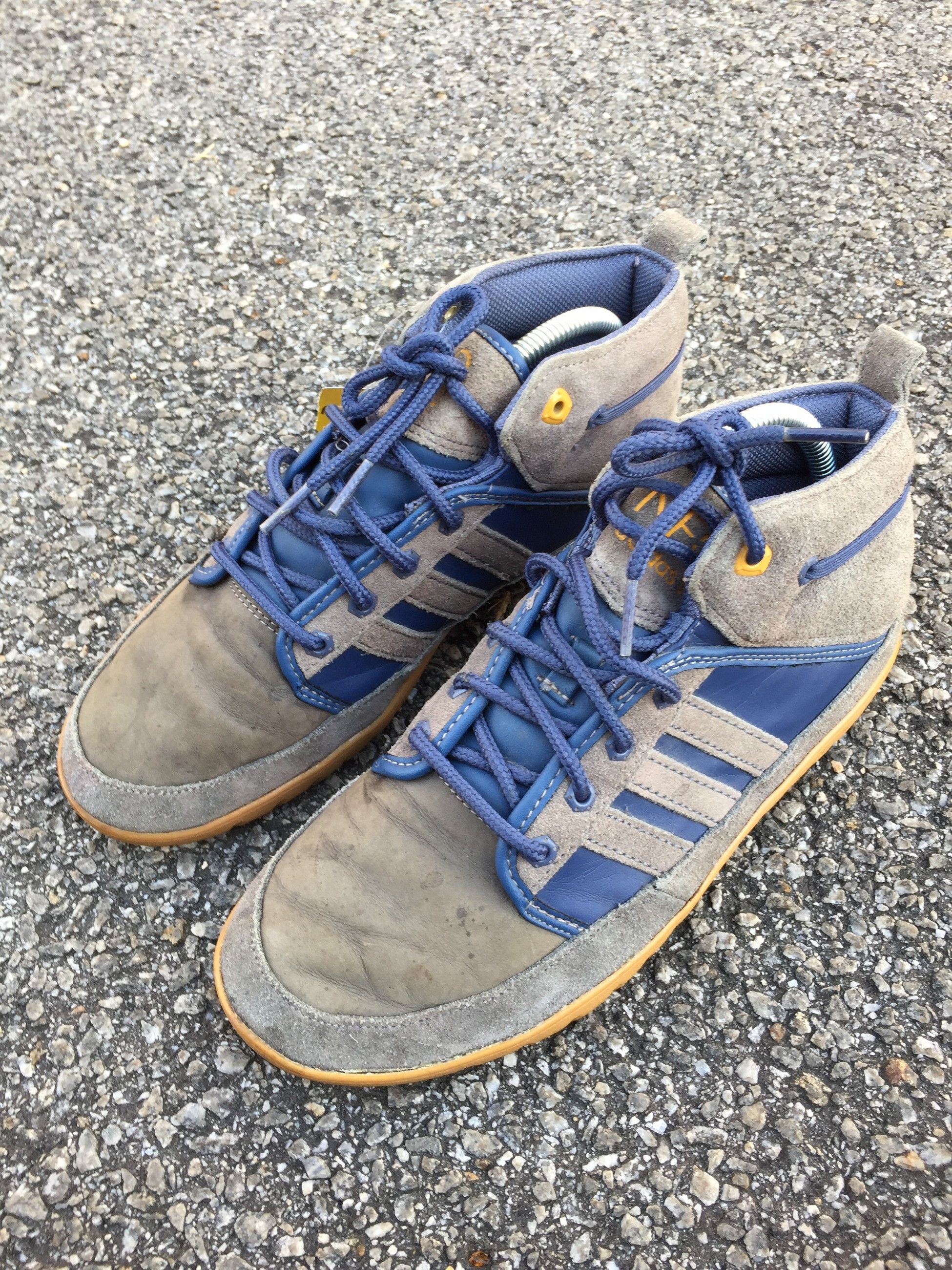 Adidas Adidas Neo Grey/Blue Sneaker Shoes | Grailed