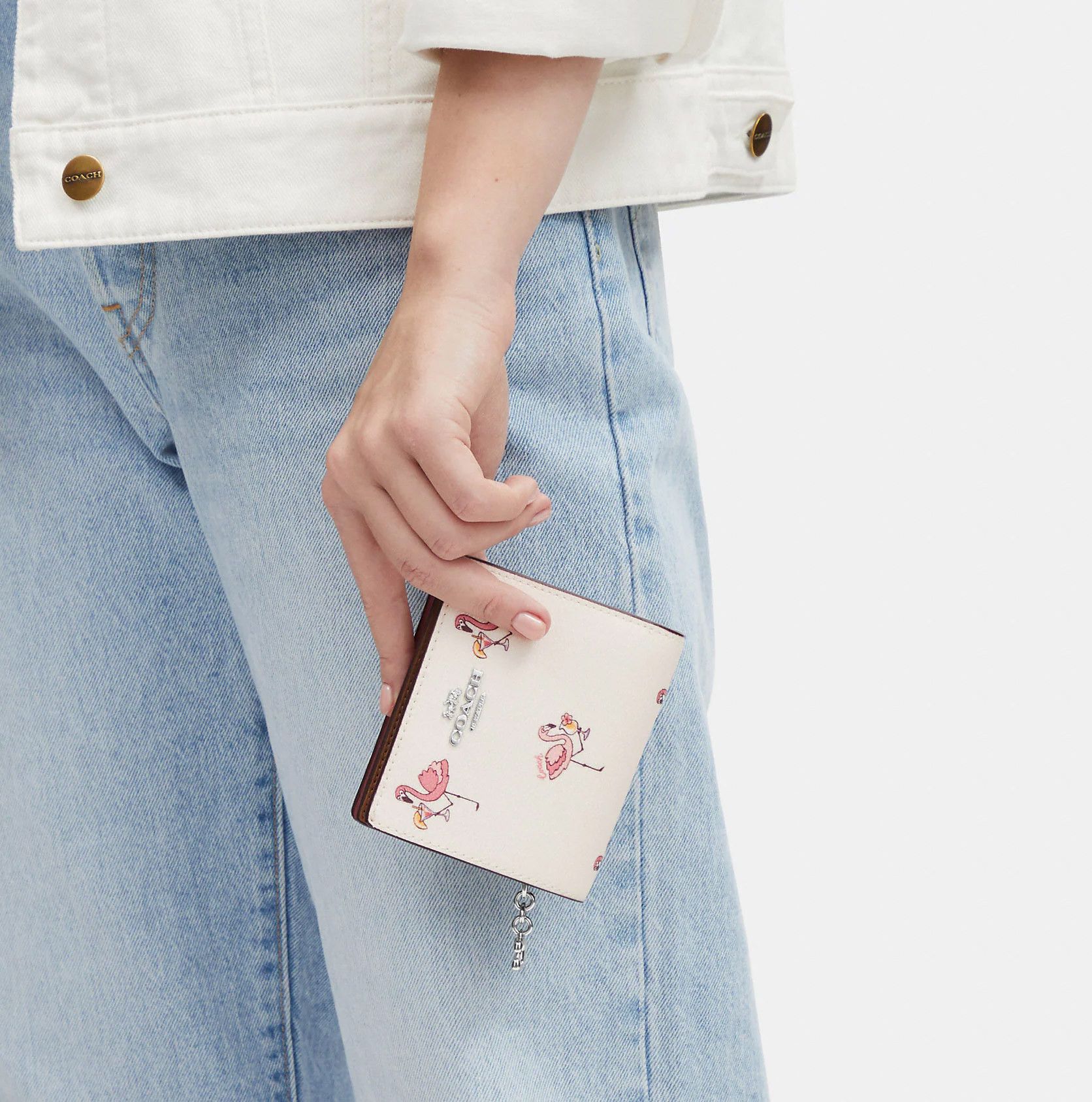 Coach Snap Wallet With Flamingo Print | Grailed