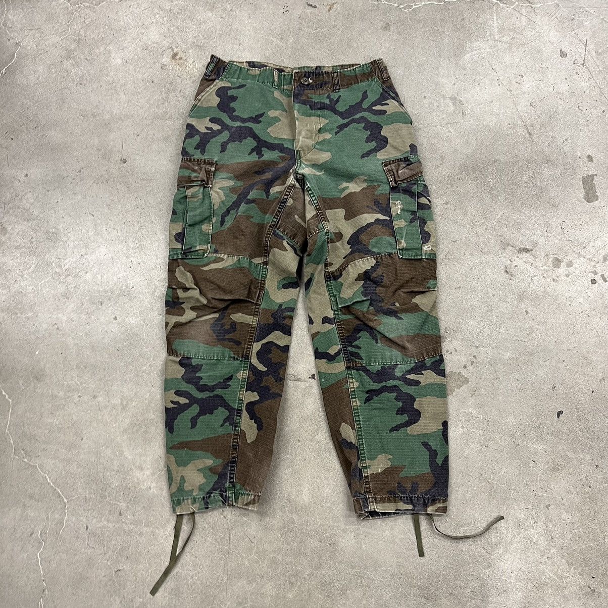 Vintage Vintage military camo faded Cargo double knee bdu m-65 | Grailed