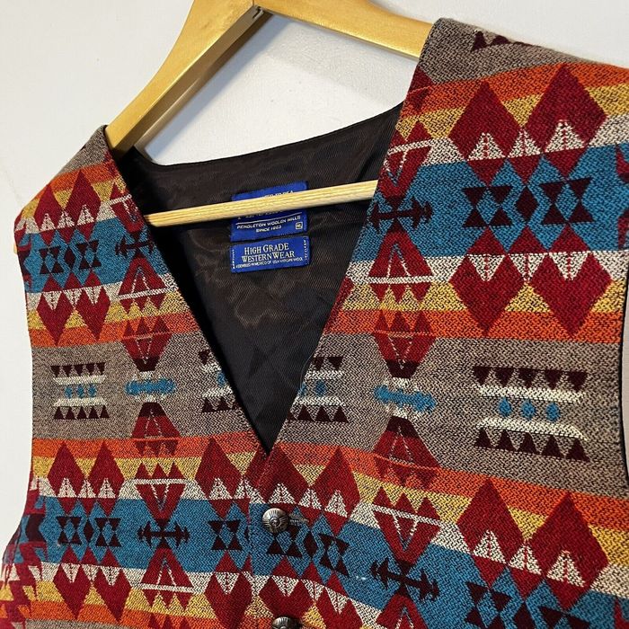 Vintage VTG Pendleton High Grade Western Wear Vest Aztec Native | Grailed