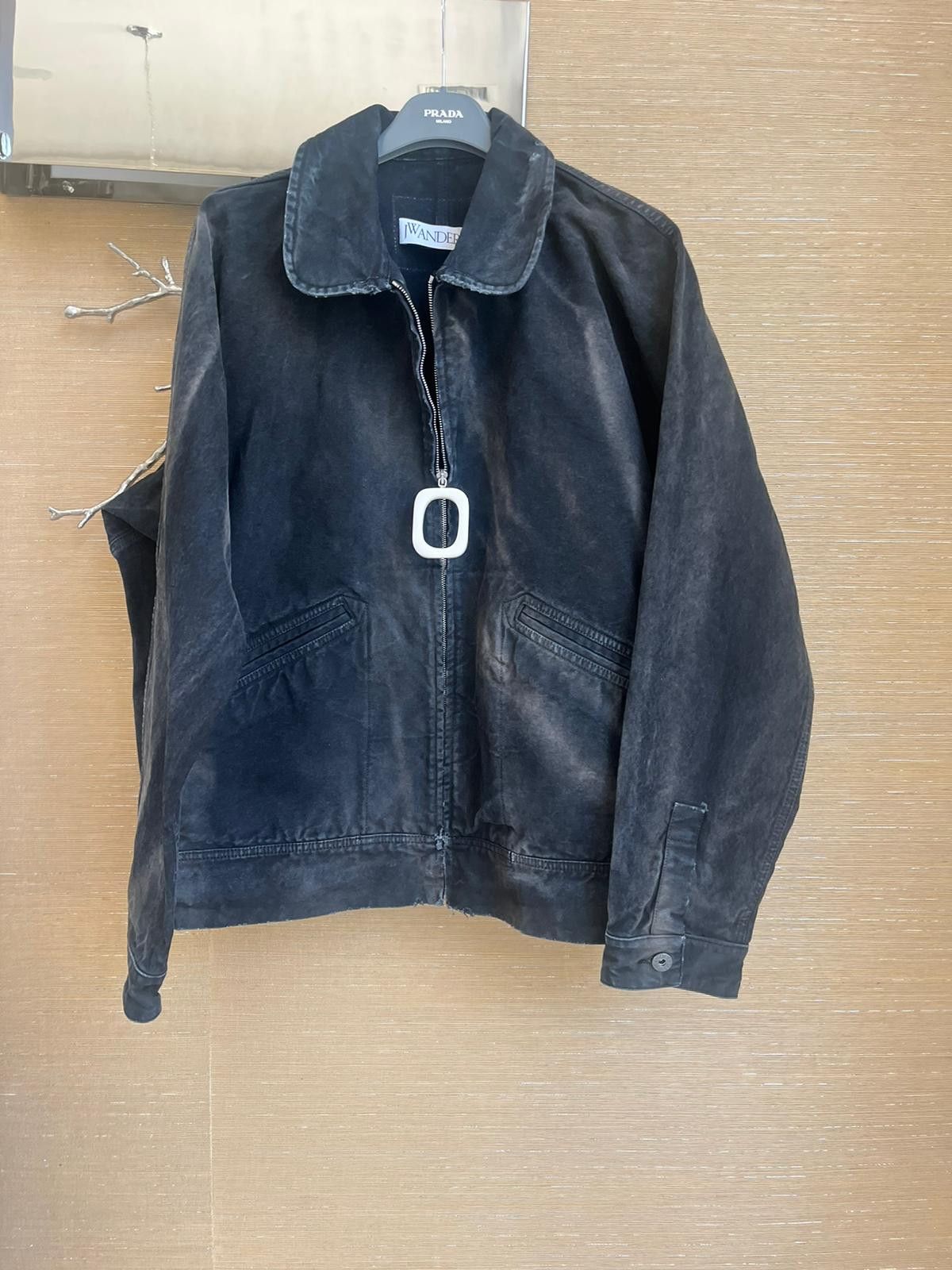 J.W.Anderson Washed Effect Blouson Jacket in Washed Black | Grailed
